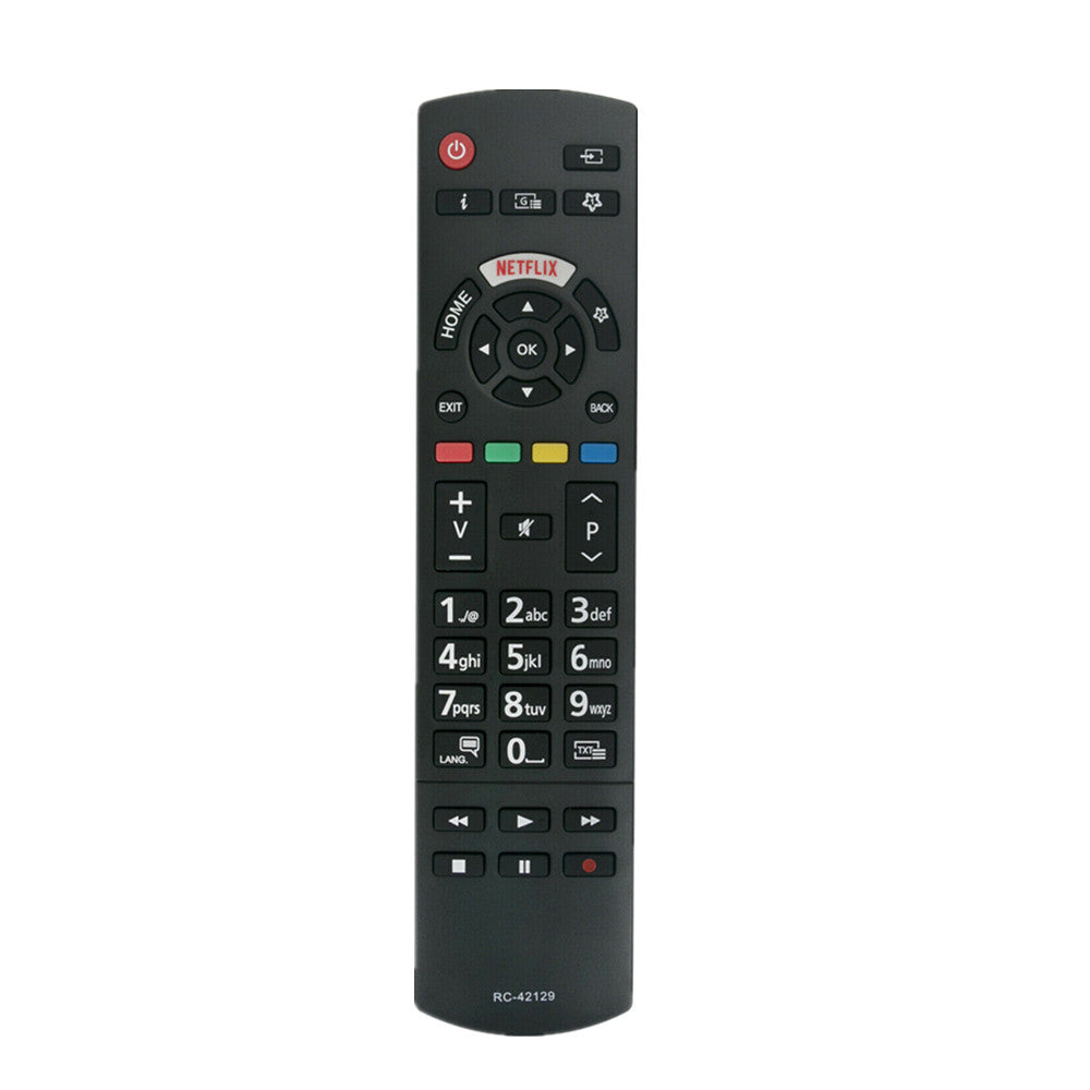 RC42129 Remote Replacement for Panasonic TX-43FX550B TX-49FX550B TX-55 ...