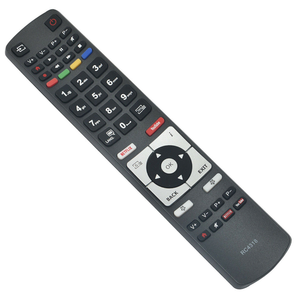 RC4318 RC4318P Remote Replacement for Edenwood Finlux Telefunken TV wi ...