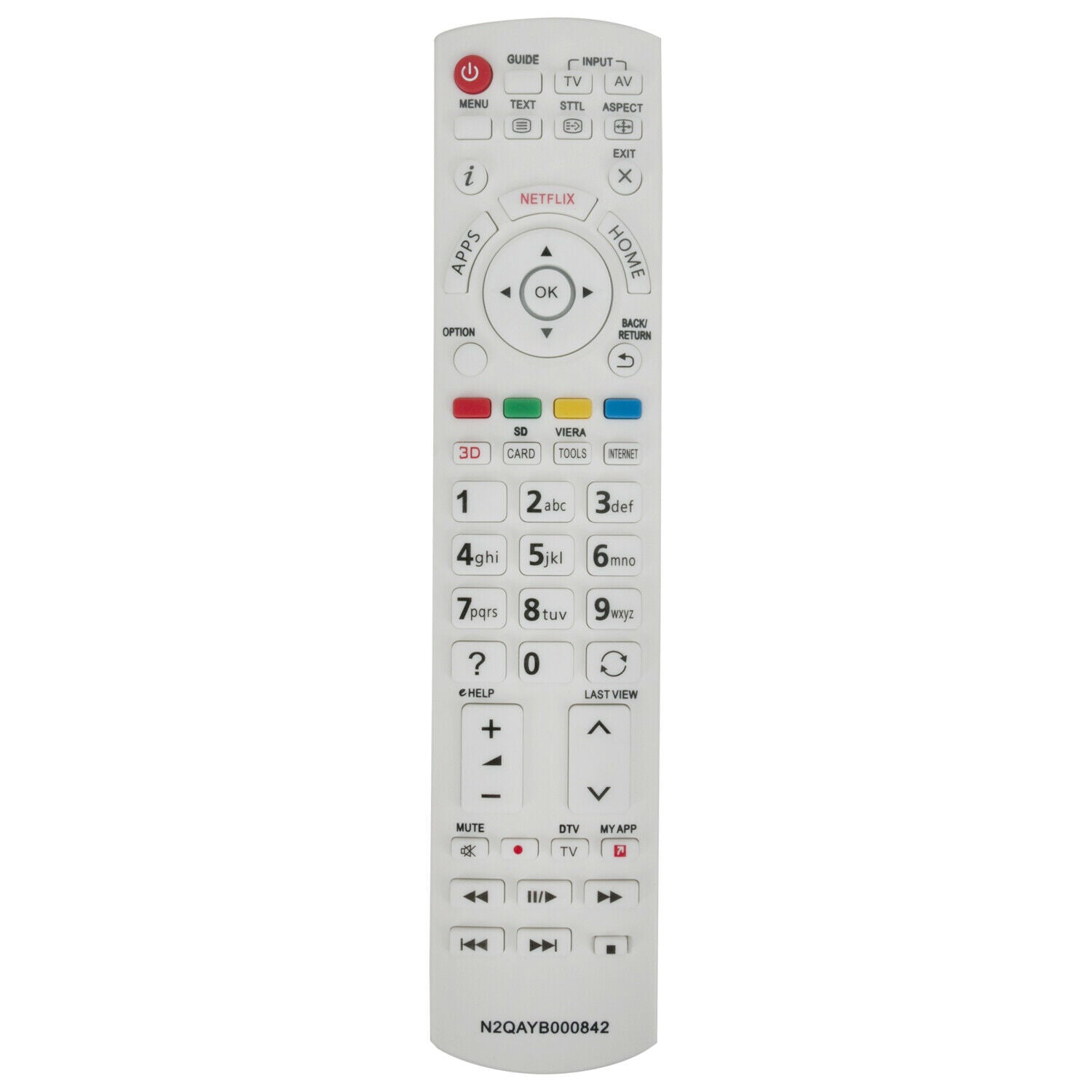 N2QAYB000842 Remote Replacement for Panasonic N2QAYB001011 N2QAYB00082 ...